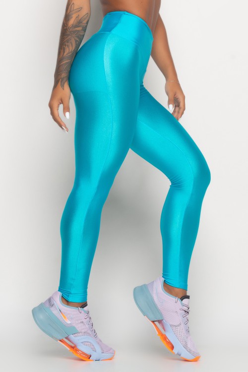Calça Legging Azul com brilho Alive