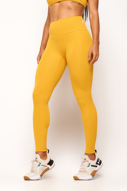 Calça Legging Mel sem costura frontal
