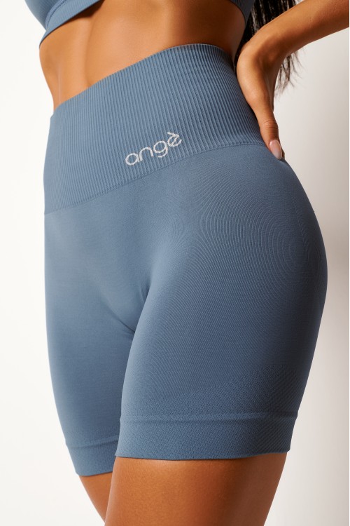 Short Seamless Azul Denim Ultra Fit
